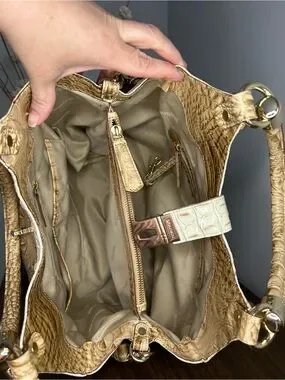Brahmin | Bags | Brahmin Elisa Honeycomb Leroy Metallic Melbourne ...